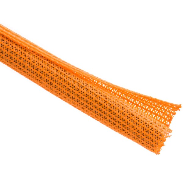 Techflex F6 Techflex® Flexo F6 Wrap Around Braided Sleeving - 3/4" - 500' Box - Orange F6N0.75 ...